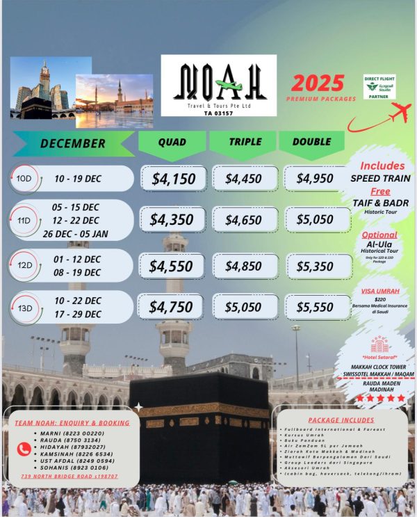 5 Star Umrah Packages with Expert Guidance Noah Travel